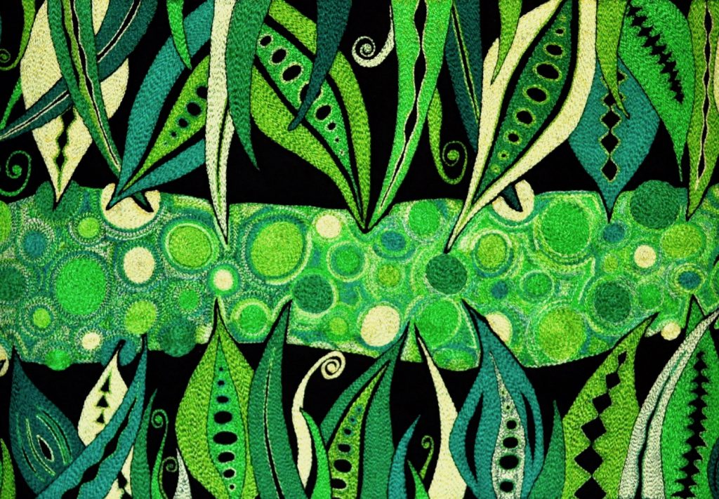 Rainforest Detail.Cathy Jack Coupland - Australian Textile Artist | Cathy Jack Coupland